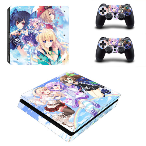 Cute Anime Girl Decal PS4 Slim Skin Sticker for Playstation 4 Slim ...