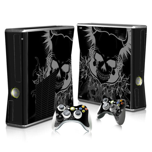 SKull skins Top skin Skins For Microsoft Xbox 360 Slim Sticker ...