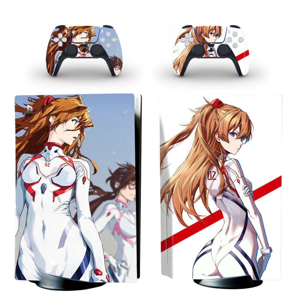 Anime Cute Girl PS5 Disc Skin Sticker Cover for Playstation 5 Console ...