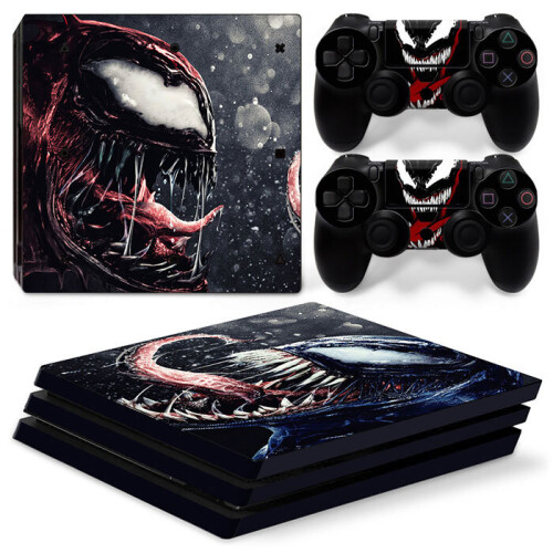 Marvel Spider Man Venom Skin Sticker for PS4 Pro Console and 2 ...