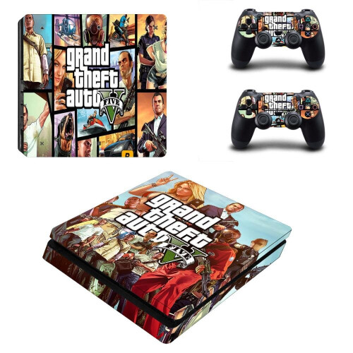 Grand Theft Auto V GTA 5 PS4 Slim Skin Sticker Decal for Playstation 4 ...