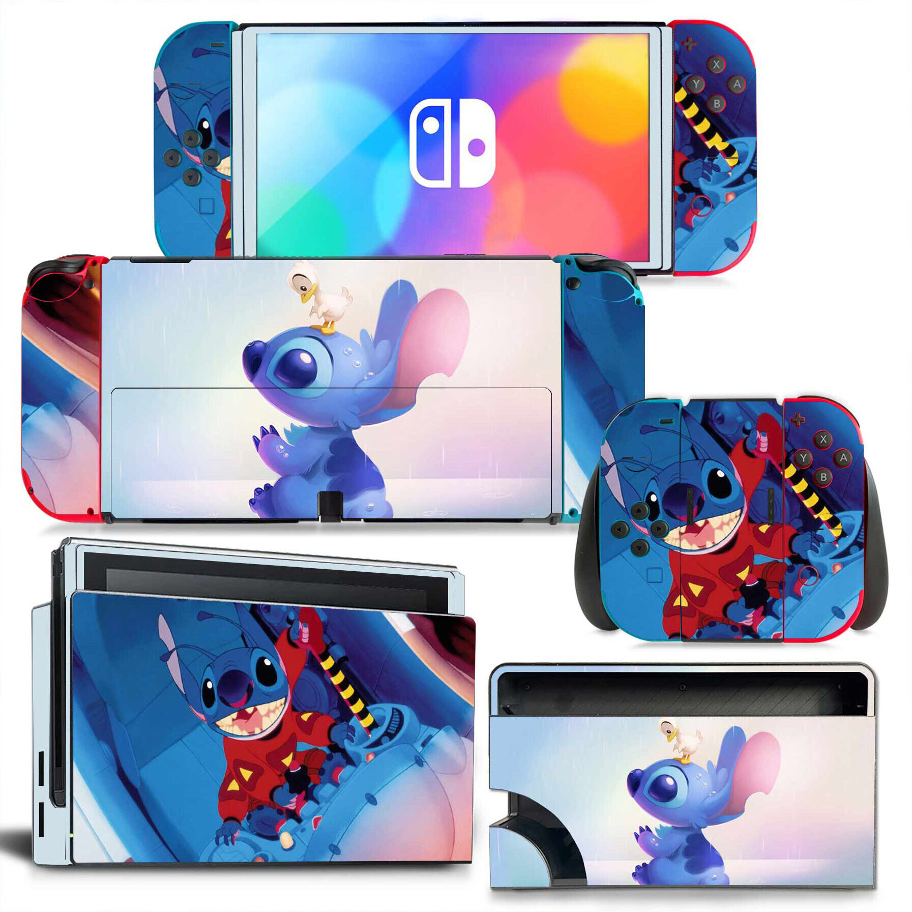 Stitch Lilo & Stitch Skin Cover Sticker Decal for Nintendo Switch OLED ...