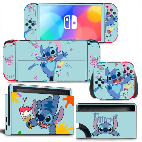 Stitch Lilo & Stitch Skin Cover Sticker Decal for Nintendo Switch OLED ...