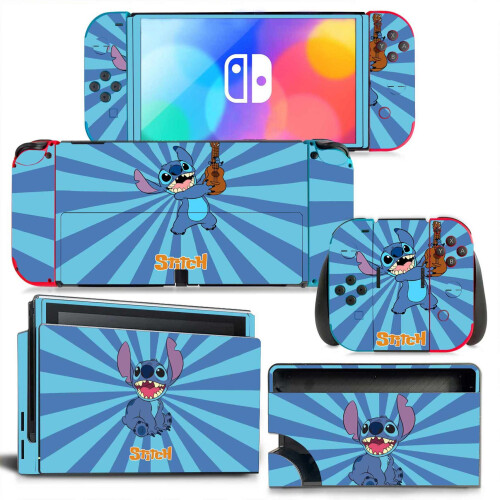 Stitch Lilo & Stitch Skin Cover Sticker Decal for Nintendo Switch OLED ...