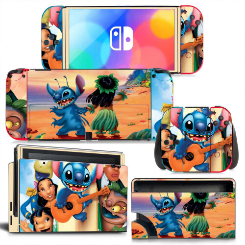 Stitch Lilo & Stitch Skin Cover Sticker Decal for Nintendo Switch OLED ...