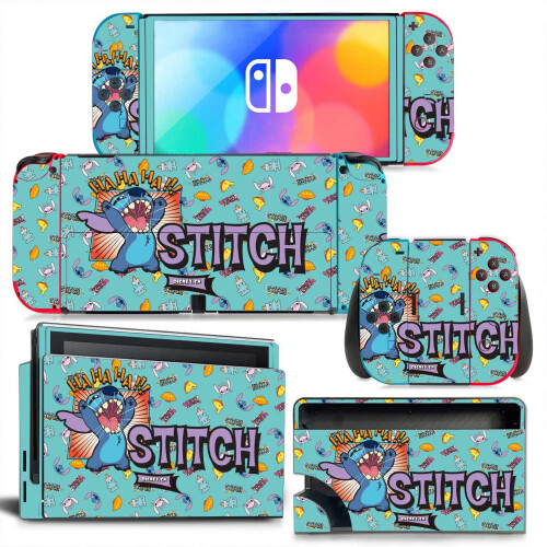 Stitch Lilo & Stitch Skin Cover Sticker Decal for Nintendo Switch OLED ...