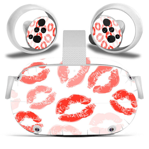 For Oculus Quest 2 VR Stickers Headset Virtual Reality Cartoon Decals ...