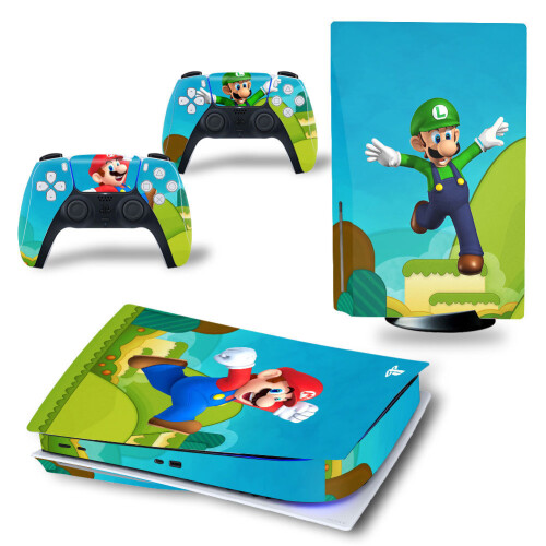 Super Mario Game PS5 Disk Edition Skin Sticker Decal Cover for ...