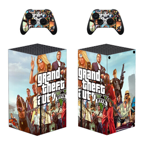 GTA Style Xbox Series X Skin Sticker for Console & 2 Controllers Decal ...
