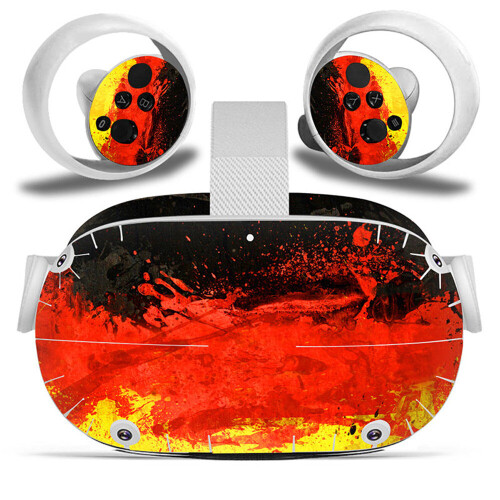 For Oculus Quest 2 VR Stickers Headset Virtual Reality Cartoon Decals ...