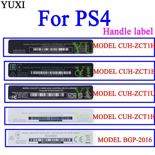 YUXI For PS4 Slim Pro Controller Housing Shell Back Label Sticker Seal ...