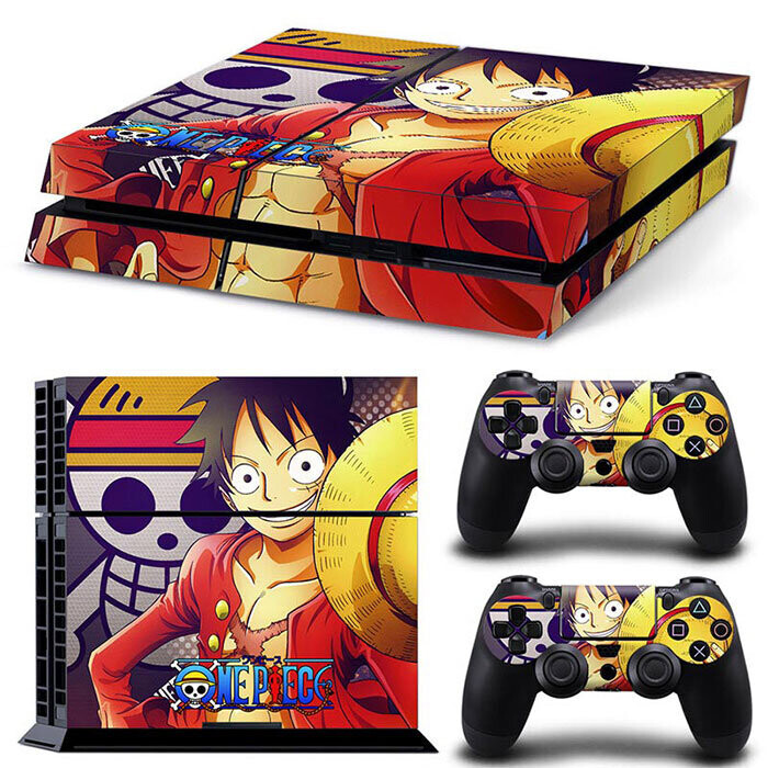 Dragon Ball Luffy Zoro Skin Sticker for PS4 Slim Console and 2 ...