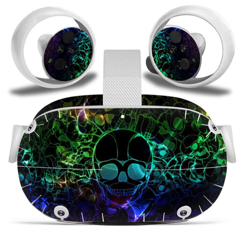 Skull design for Oculus Quest 2 VR Sticker Headset Virtual Reality ...