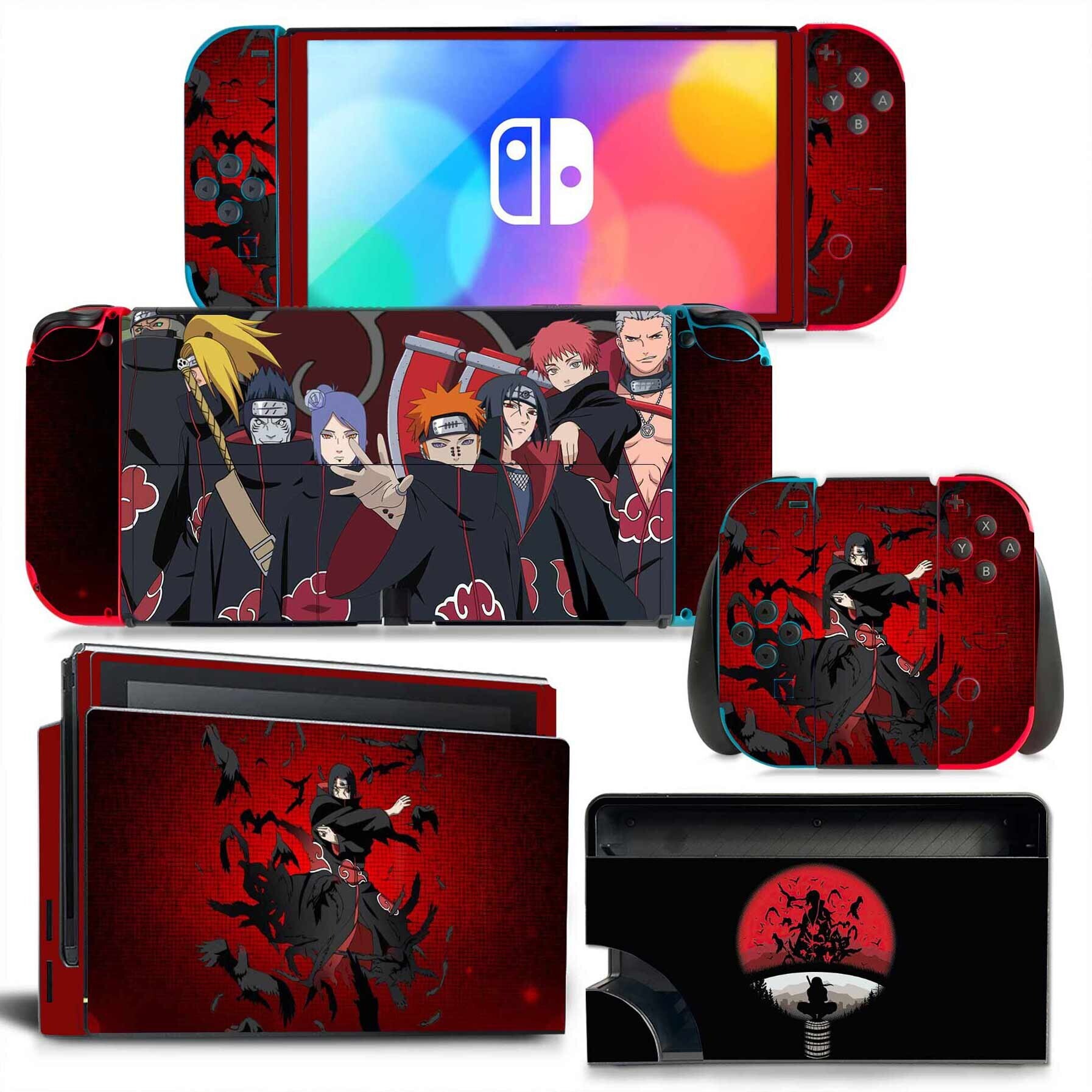 Naruto Uzumaki Sasuke Uchiha Skin Cover Sticker Decal for Nintendo ...