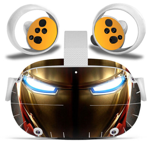 Marvel Iron man Skin Sticker for Oculus Quest 2 VR Sticker Headset ...