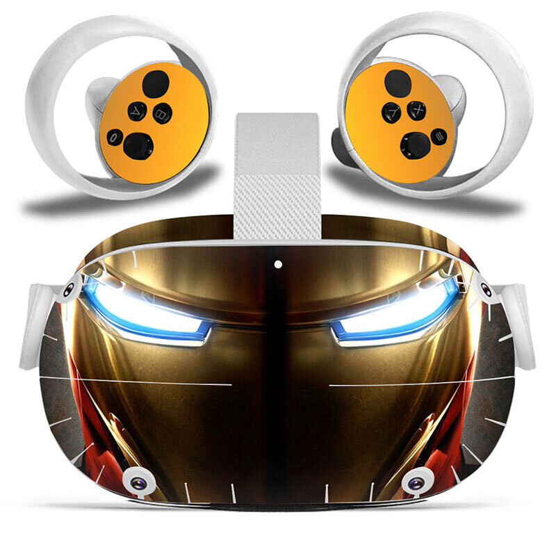 Marvel Iron man Skin Sticker for Oculus Quest 2 VR Sticker Headset ...