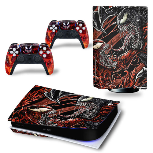 Marvel Venom PS5 Disc Edition Skin Sticker Cover Decal for PlayStation ...