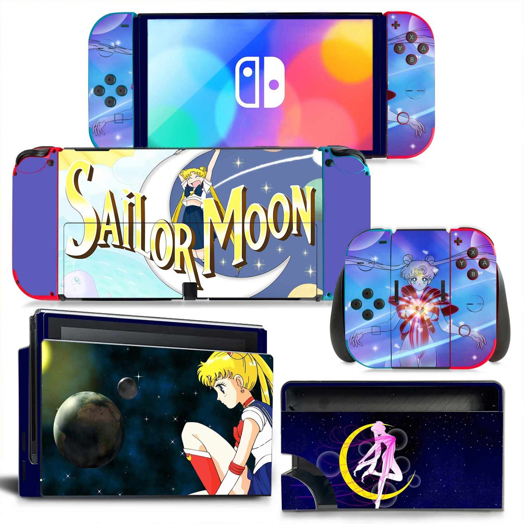 Anime Moon Cover Decal Skin Sticker For Nintendo Switch OLED NS NSO ...