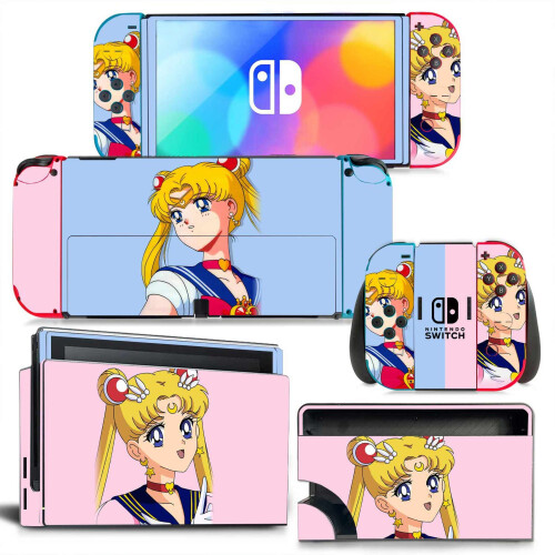 Anime Moon Cover Decal Skin Sticker For Nintendo Switch OLED NS NSO ...