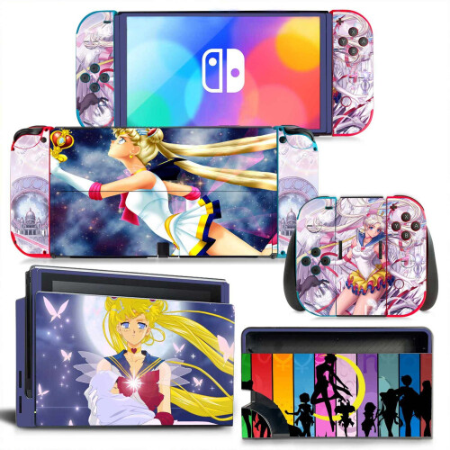 Anime Moon Cover Decal Skin Sticker For Nintendo Switch OLED NS NSO ...