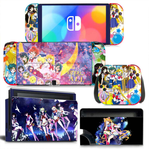 Anime Moon Cover Decal Skin Sticker For Nintendo Switch OLED NS NSO ...