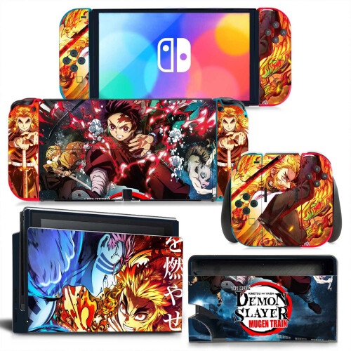 Demon Slayer New Switch Skin Sticker NS Switch OLED stickers skins for ...