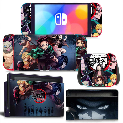 Demon Slayer New Switch Skin Sticker NS Switch OLED stickers skins for ...