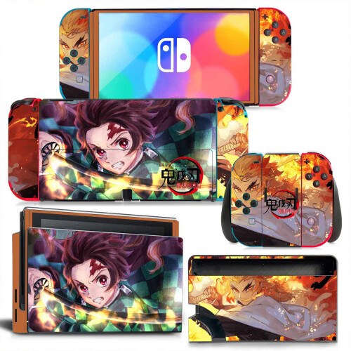 Demon Slayer New Switch Skin Sticker NS Switch OLED stickers skins for ...
