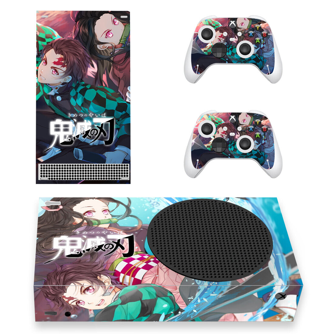 Demon Slayer Skin Sticker Decal Cover for Xbox Series S Console and 2 ...