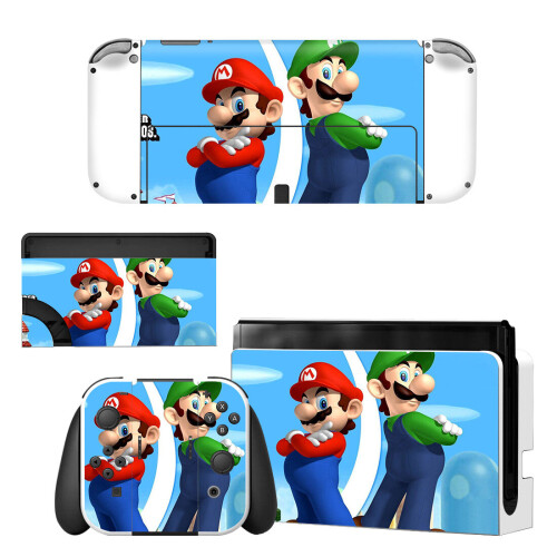 Anime Super Mario Bros Skin Cover Sticker Decal for Nintendo Switch ...