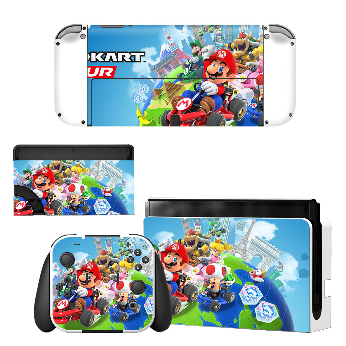 Anime Super Mario Bros Skin Cover Sticker Decal for Nintendo Switch ...