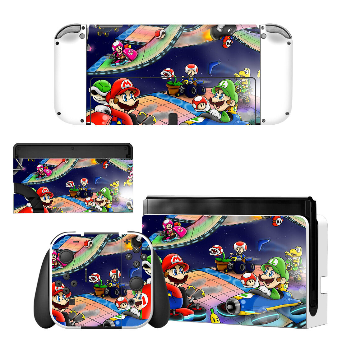 Anime Super Mario Bros Skin Cover Sticker Decal for Nintendo Switch ...
