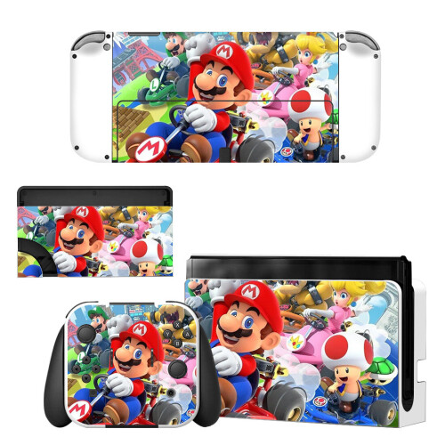 Anime Super Mario Bros Skin Cover Sticker Decal for Nintendo Switch ...