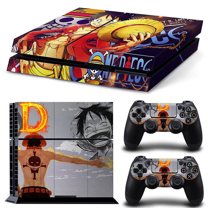 Dragon Ball Luffy Zoro Skin Sticker for PS4 Slim Console and 2 ...