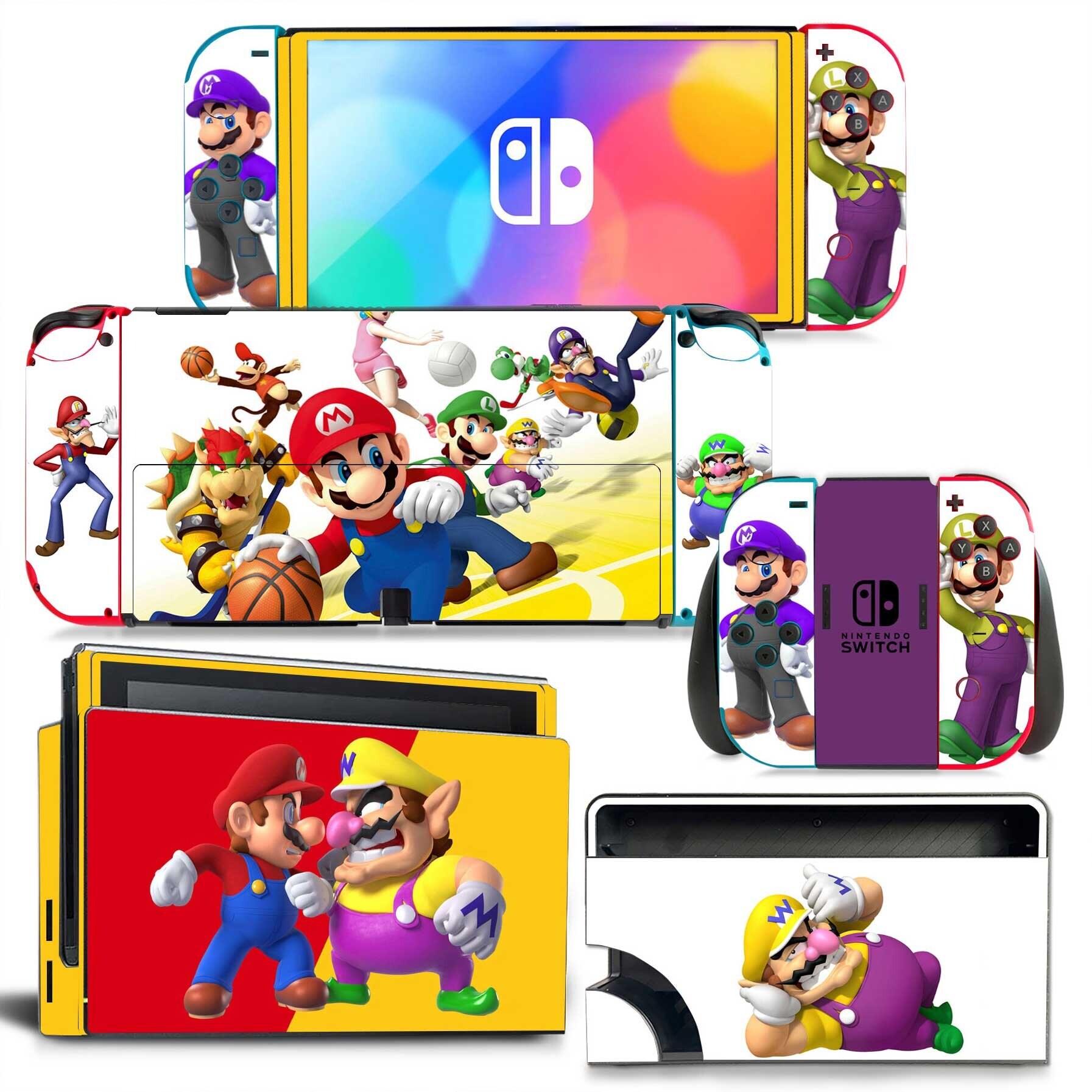 Super Mario Bros Louis Koopa Yoshi Skin Cover Sticker Decal for ...
