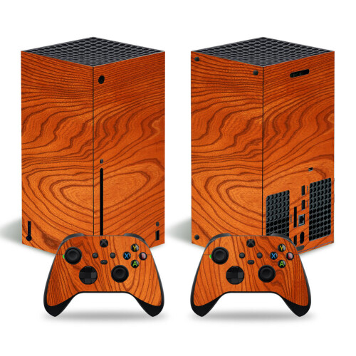Wood design for xbox series X Skin sticker for xbox series X pvc skins ...