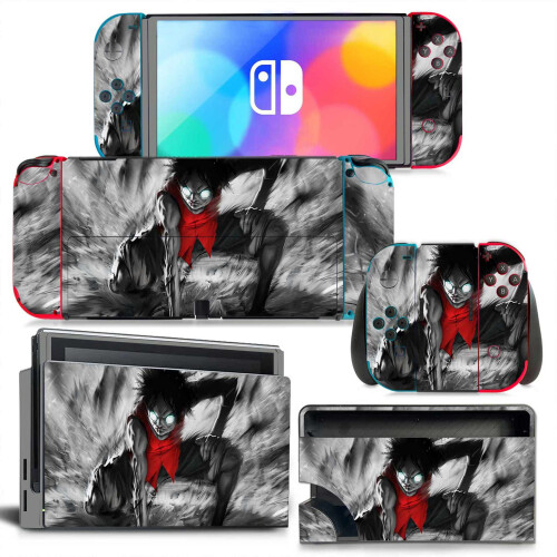 One Piece Monkey D. Luffy Skin Cover Sticker Decal for Nintendo Switch ...