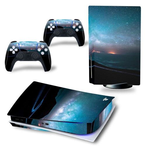 Clouds Design For PS5 Disk Viny Decal Sticker Console + 2 Controller ...