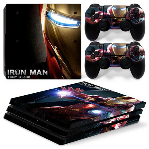 Marvel Iron man Star Wars Skin Sticker for PS4 Pro Console and 2 ...