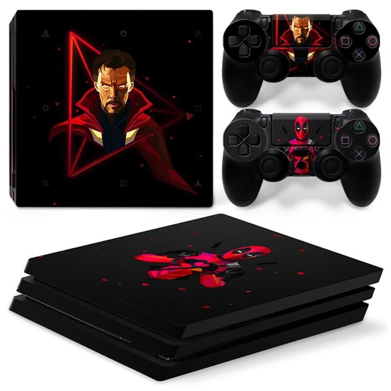 Marvel Iron man Star Wars Skin Sticker for PS4 Pro Console and 2 ...