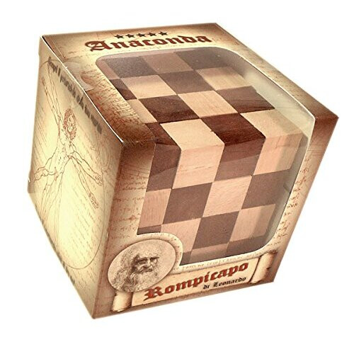 Logica Puzzles Art Anaconda 3D Wooden Brain Teaser Fine Wood Difficulty ...