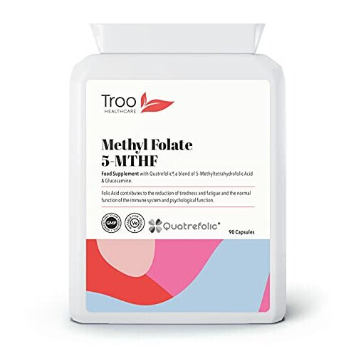 Folic Acid 600g 90 Capsules as Quatrefolic Methyl Folate 5MTHF ...