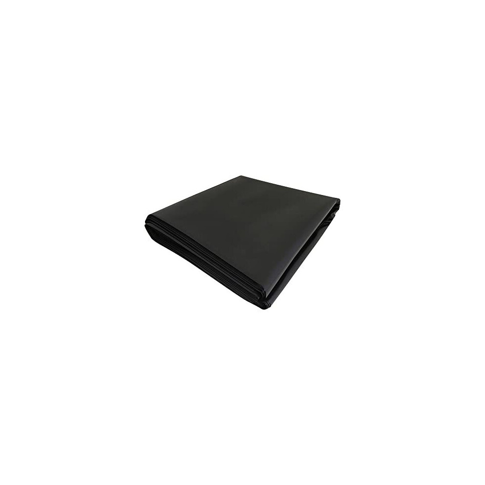 Black Heavy Duty Polythene Plastic Sheeting DPM DPC Damp proof Membrane ...