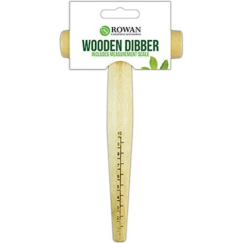 Natural Wood Garden Dibber Seed Bulb Flower Depth Planting Gauge T ...