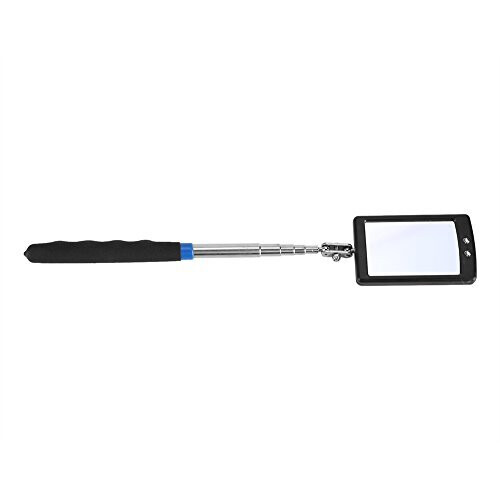 LED Inspection Mirror Telescoping LED Lighted Flexible Adjustable ...