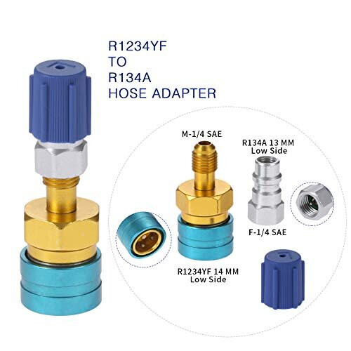 R1234YF to R134A Low Side Quick Coupler R1234YF Low Side Quick Coupler ...