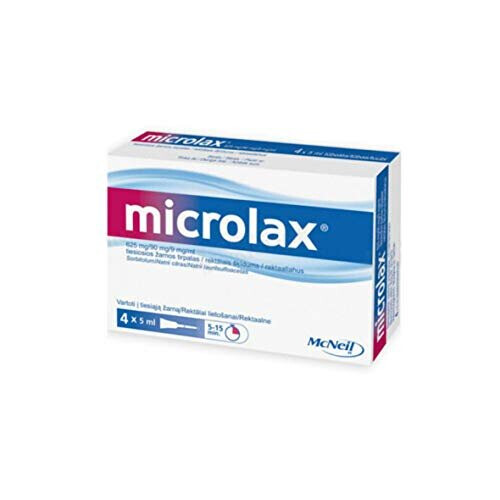 Microlax Enema 5mlx4 Fast Treatment of Constipation Or Conditions ...