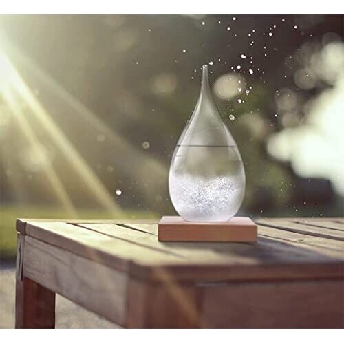 Storm Glass Weather Station Old Captain FitzRoys Storm Cloud Barometers ...