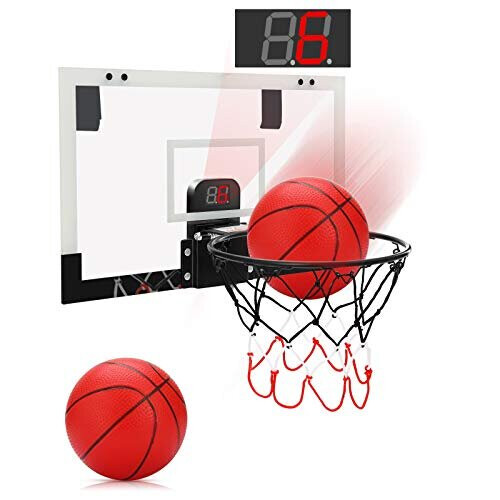 Indoor Mini basketball Hoop Play Set with Electronic Scoring Function ...