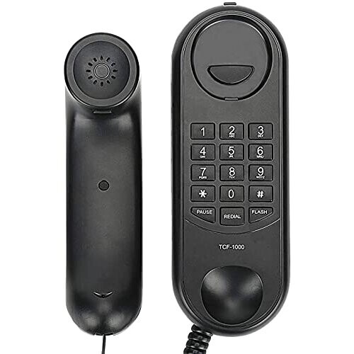 Corded House Phones LandlineWall Mountable Landline Telephone Dial Pad on Base unit Home Phone ...